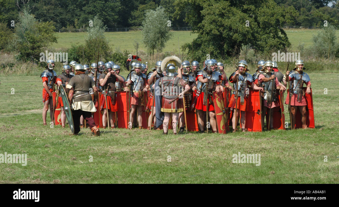 Infantry men of the Roman empire on the advance Stock Photo - Alamy