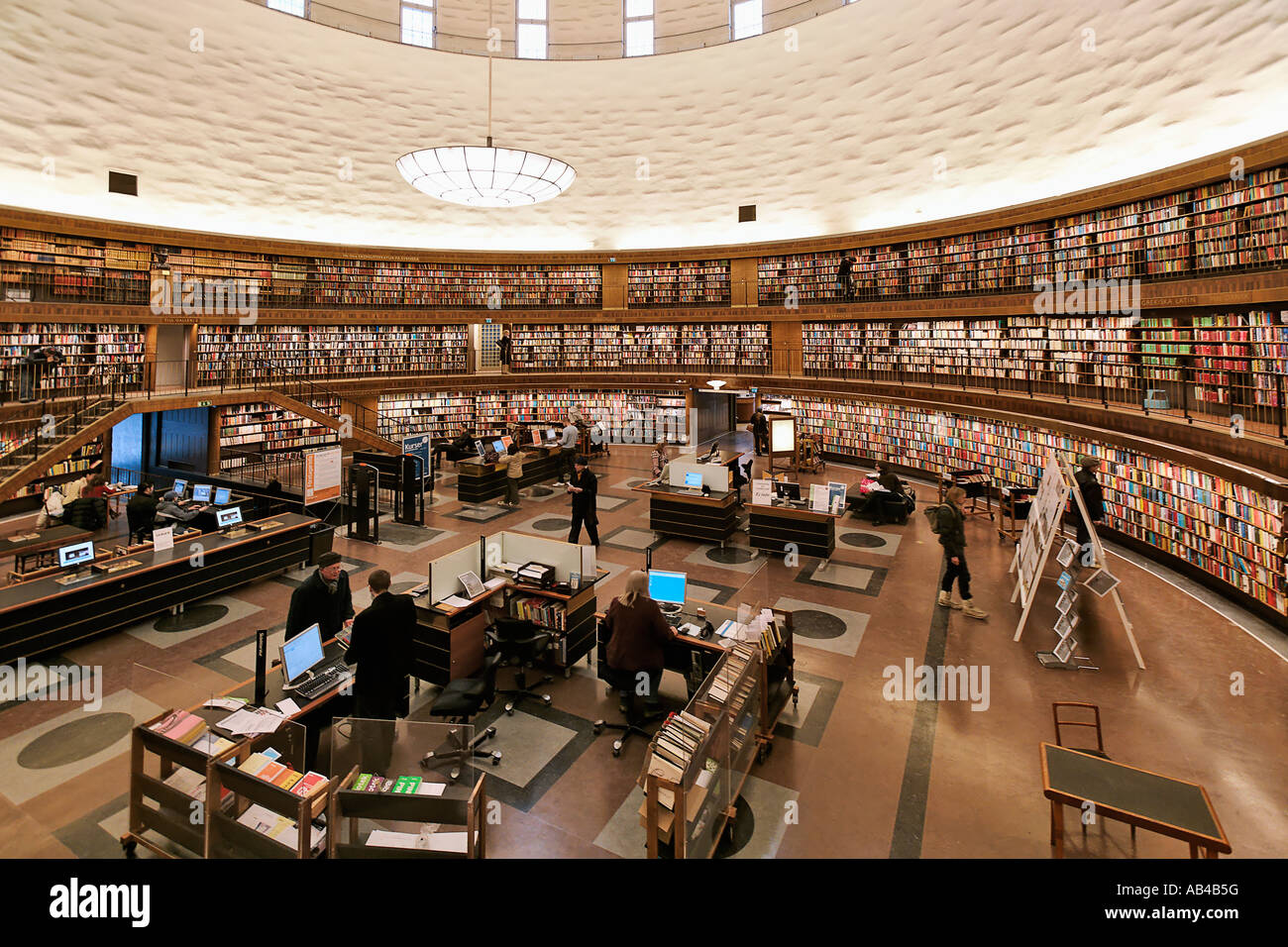SWEDEN STOCKHOLM STOCKHOLM CITY LIBRARY ARCHITECT GUNNAR ASPLUND 1928 ...