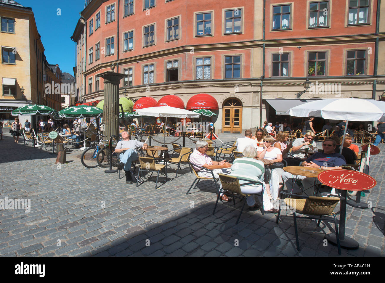 SWEDEN STOCKHOLM CAFES AT THE OLD TOWN Stock Photo - Alamy