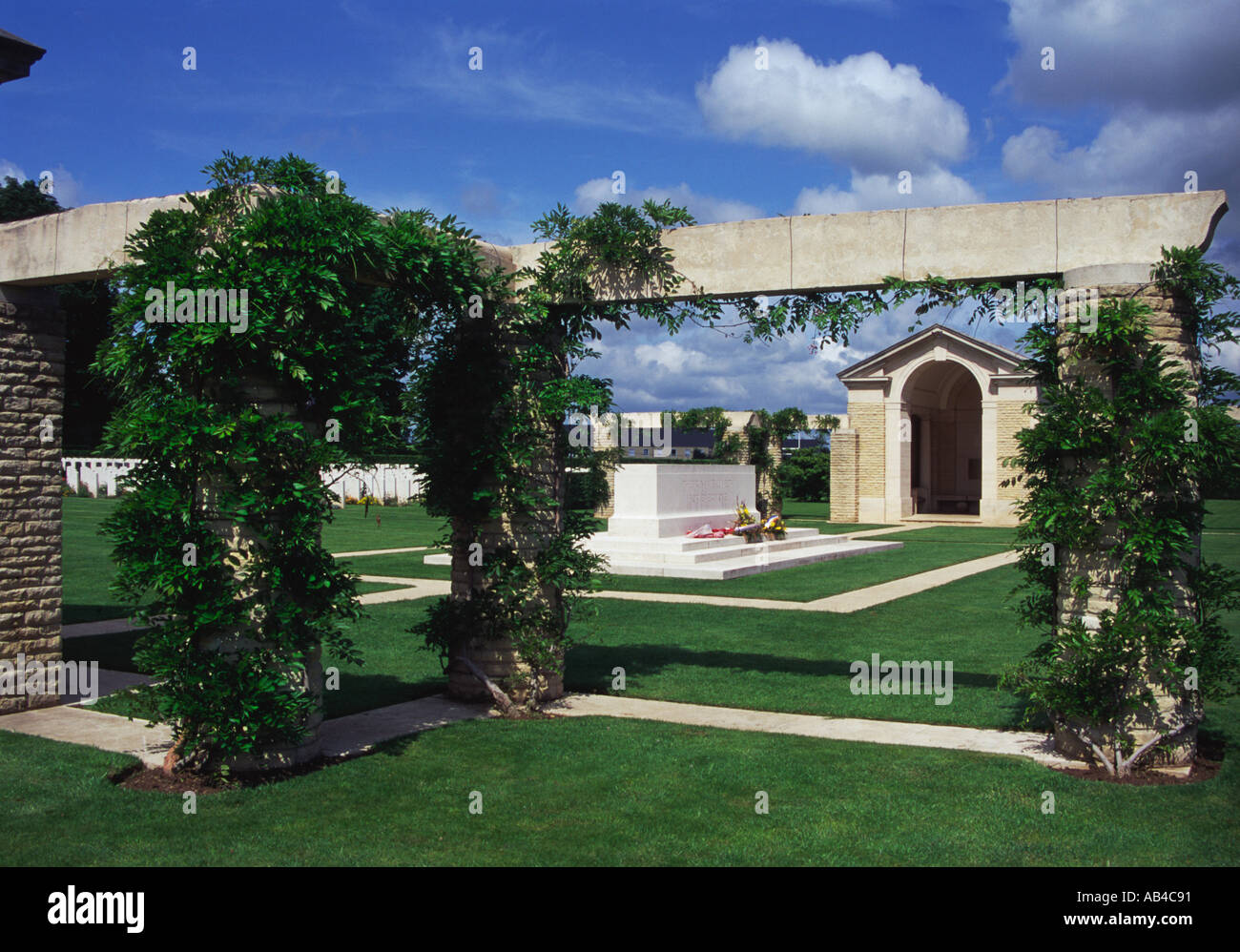 Bayeux British War Cemetery Bayeux Calvados Normandy France Stock Photo ...