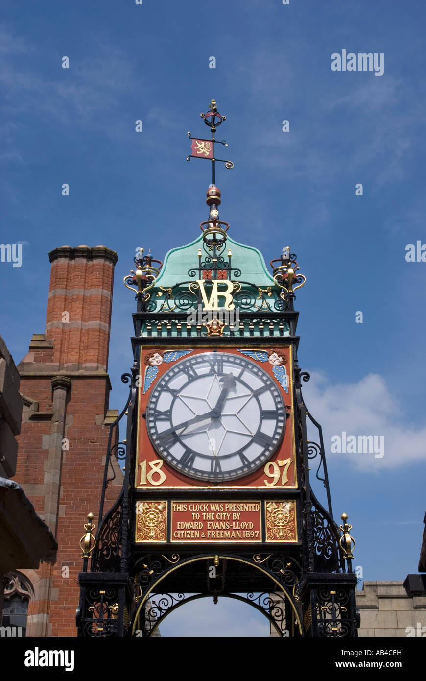 The Eastgate bridge which houses the ornate clock in the historic ...