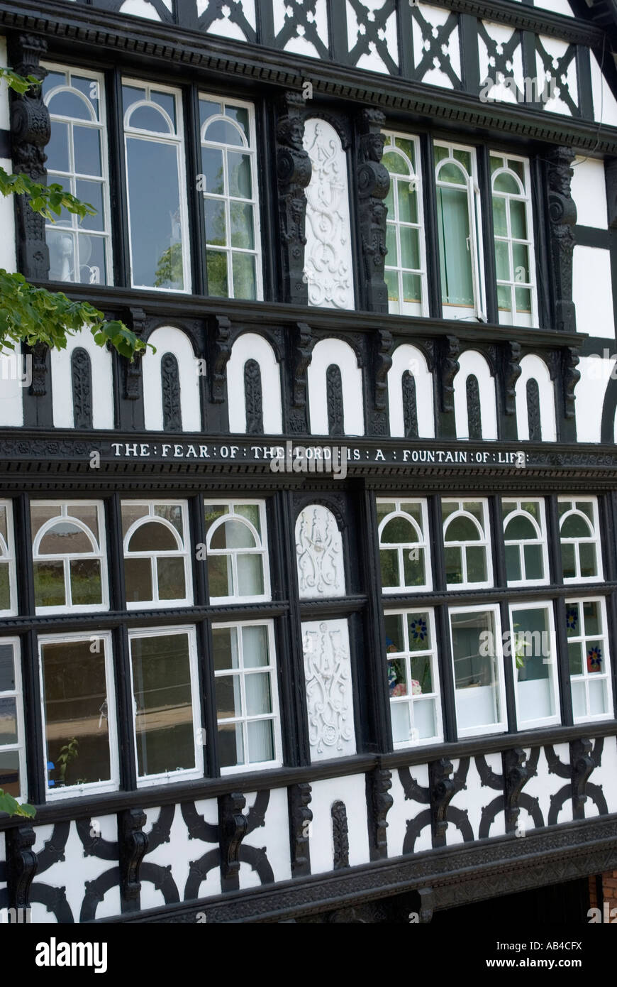 Chester. Tudor Half timbered medieval house on Park Street in the ...