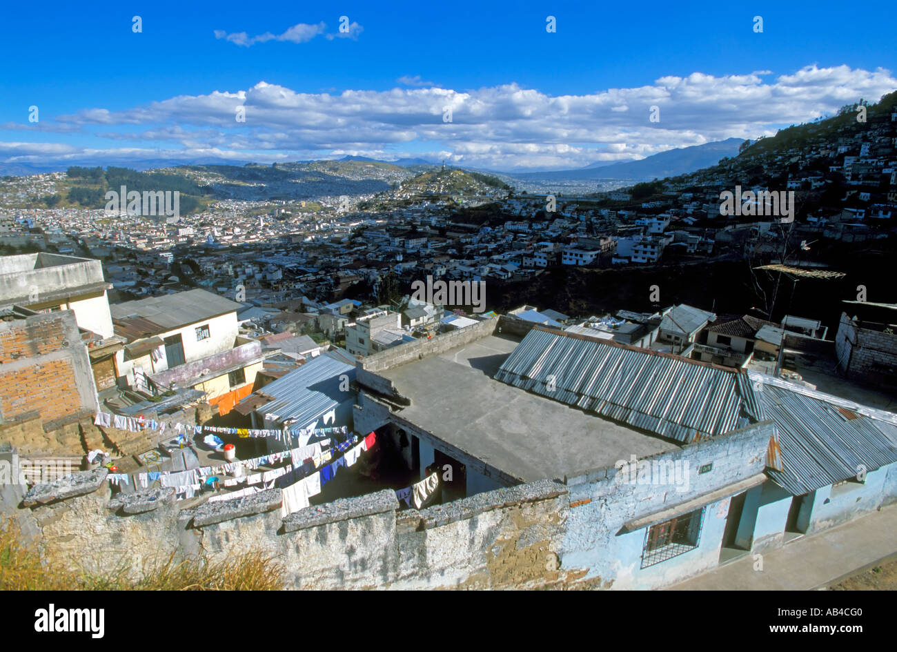 A cityscape view of Quito - the capital of Ecuador Stock Photo - Alamy