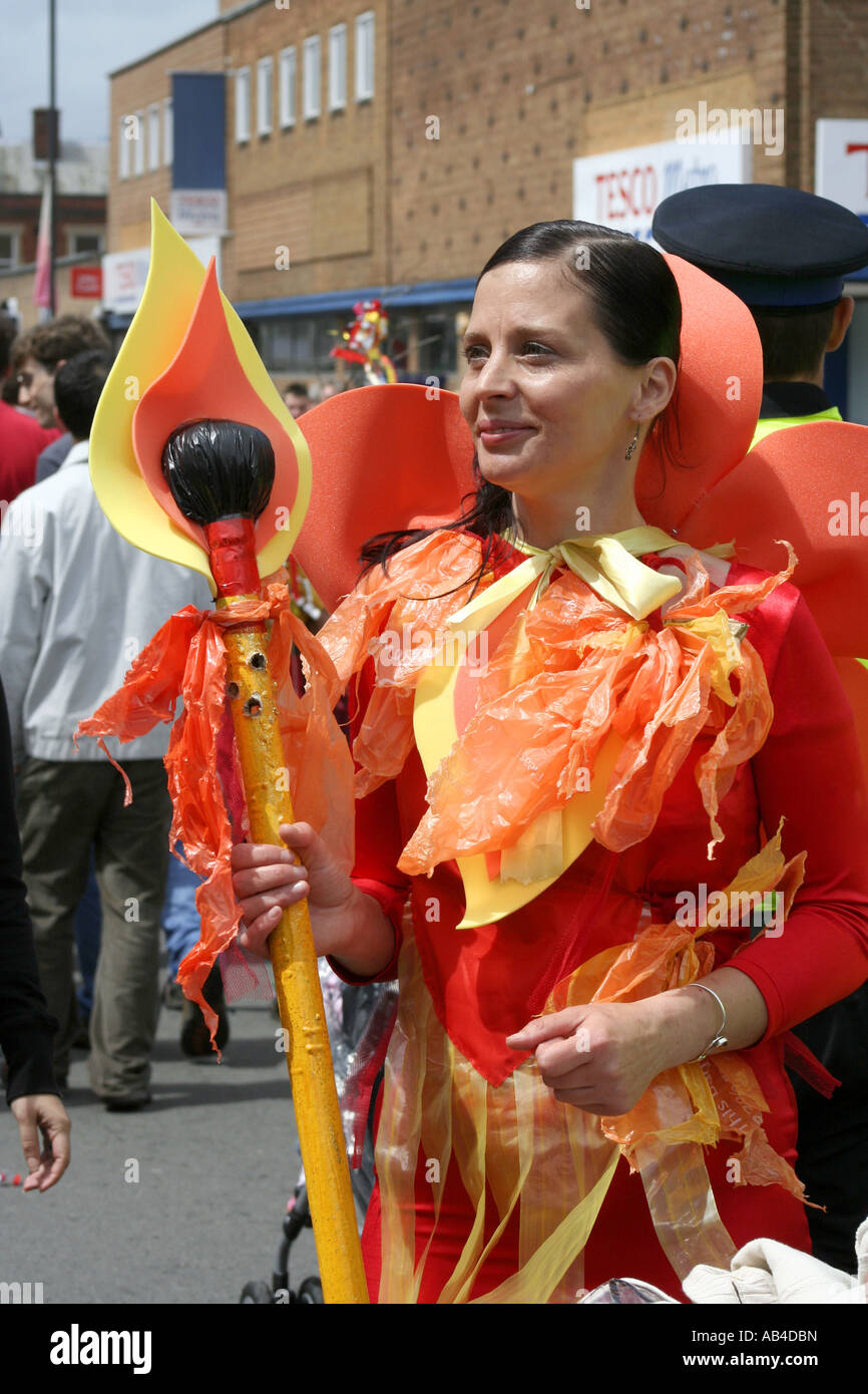 lady dressed as fire Stock Photo - Alamy