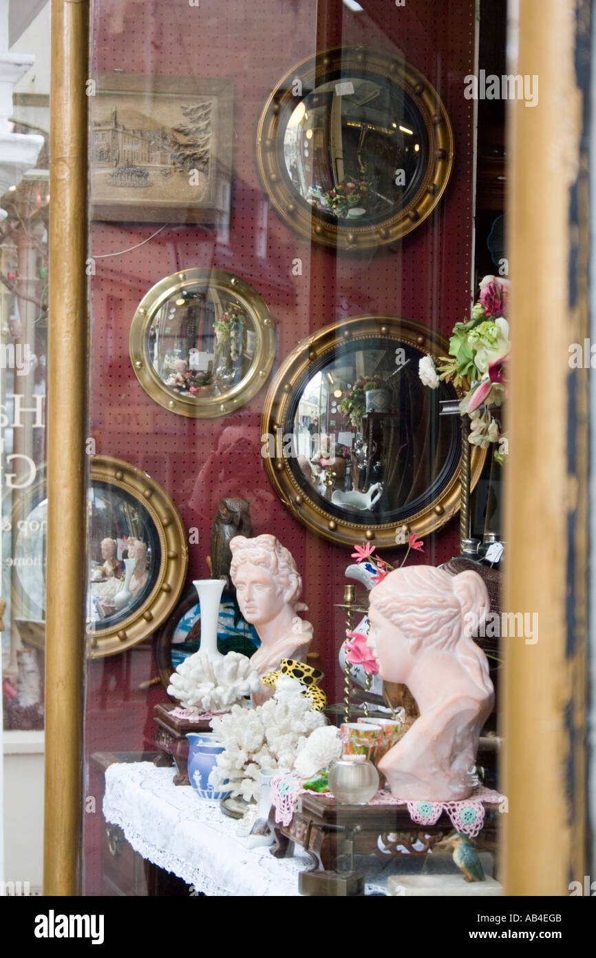 Window display of antique shop, Bath, England, Europe Stock Photo - Alamy