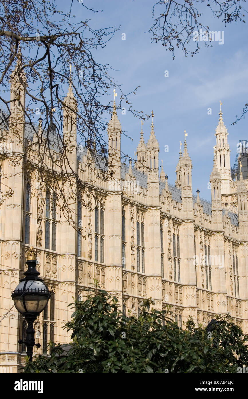 Side view of the Houses of Parliament (also called Palace of ...