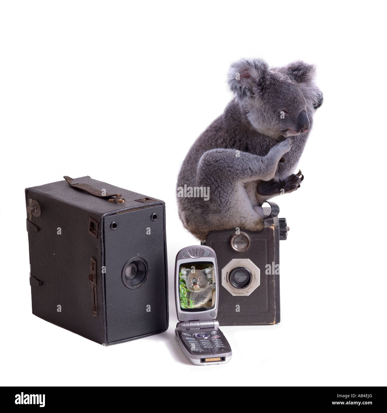 Old new cameras on hi-res stock photography and images - Alamy