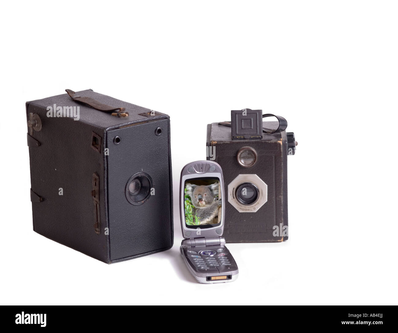 Old and new tech hi-res stock photography and images - Alamy