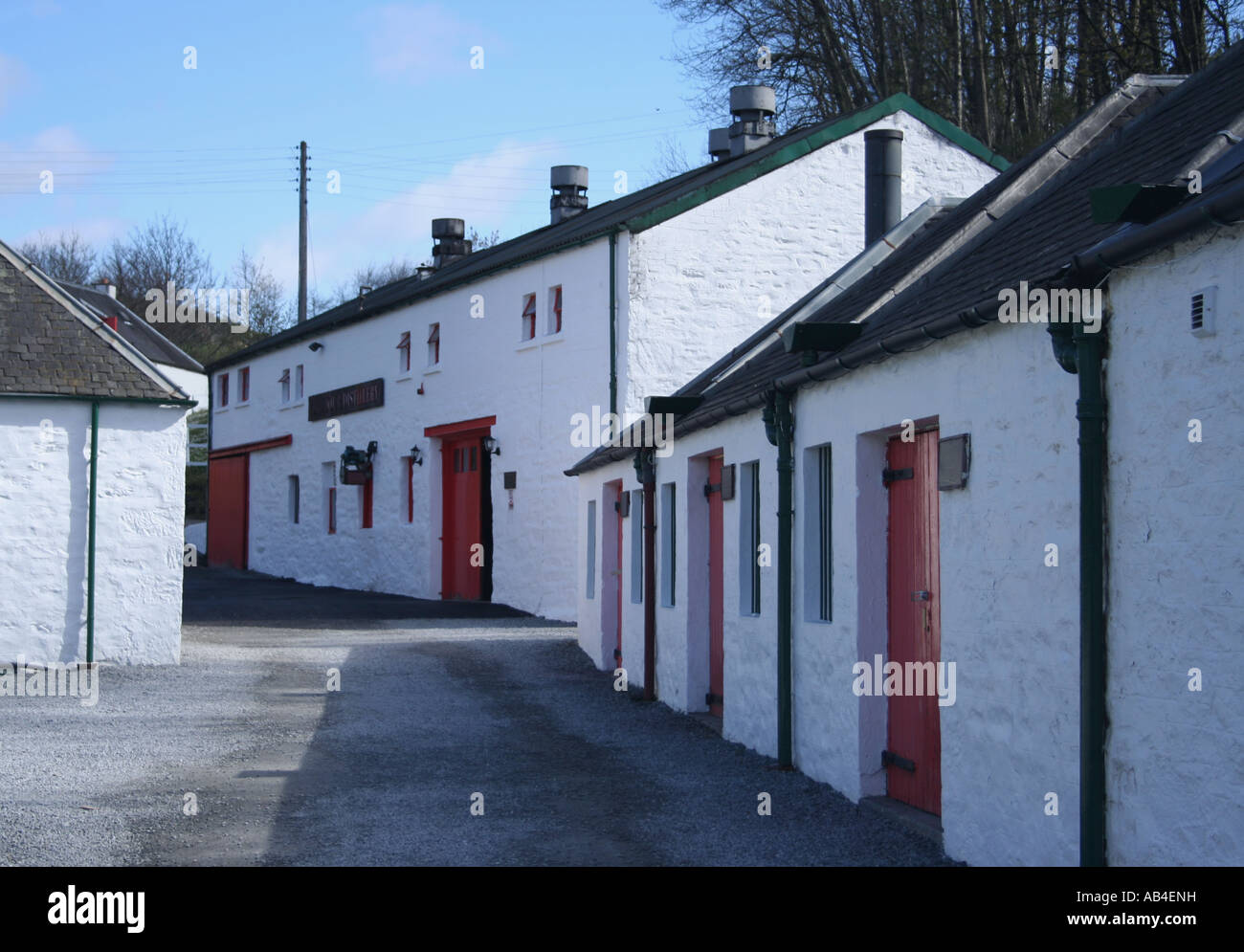 Edradour distillery buildings the smallest distillery in Scotland April ...