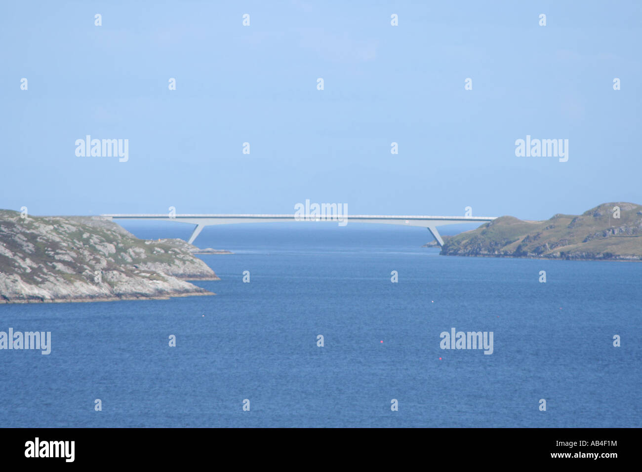 Scalpay bridge linking islands of Scalpay to Harris Outer Hebrides ...