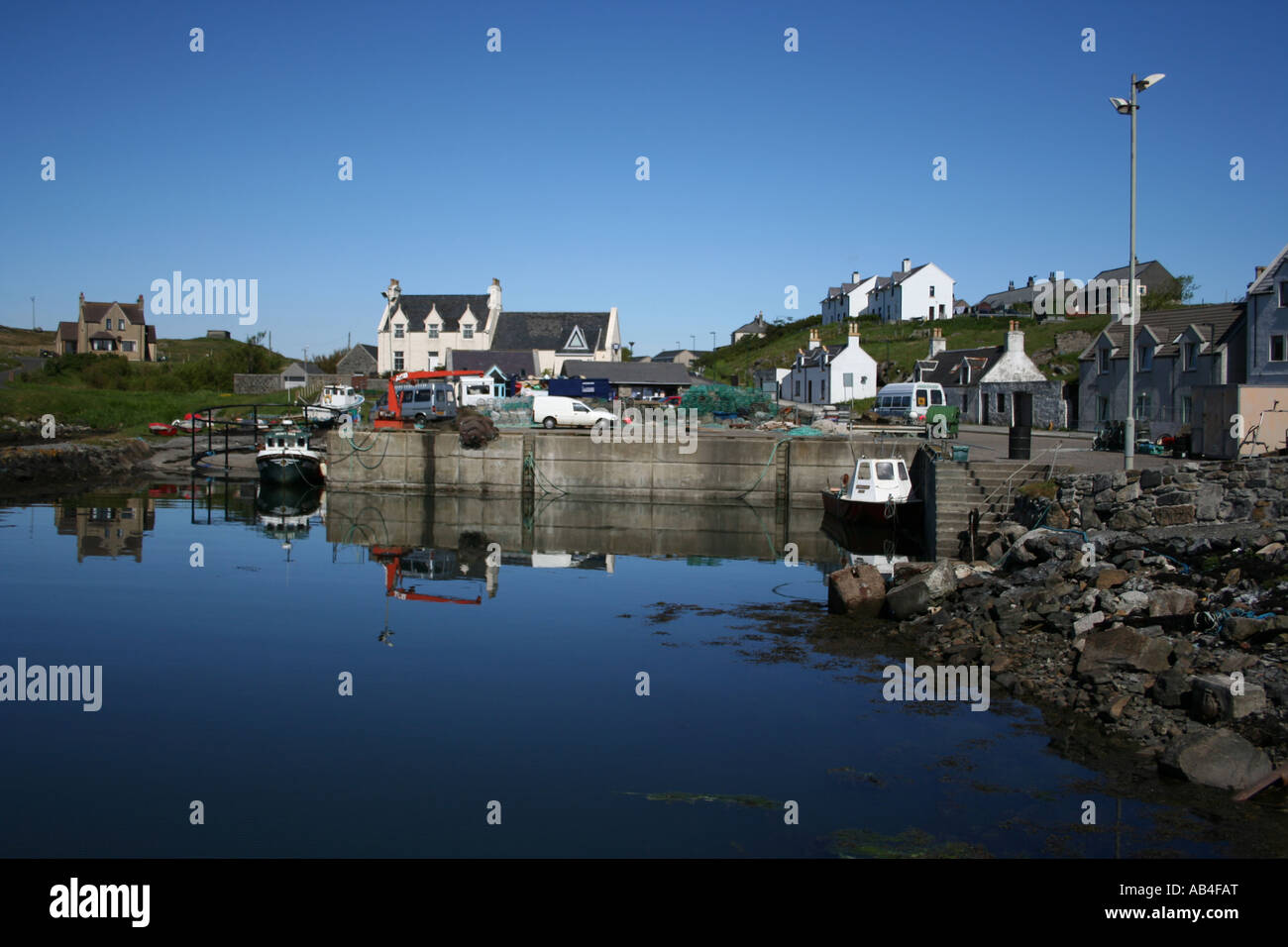 Lochboisdale South Uist Outer Hebrides Scotland June 2007 Stock Photo ...