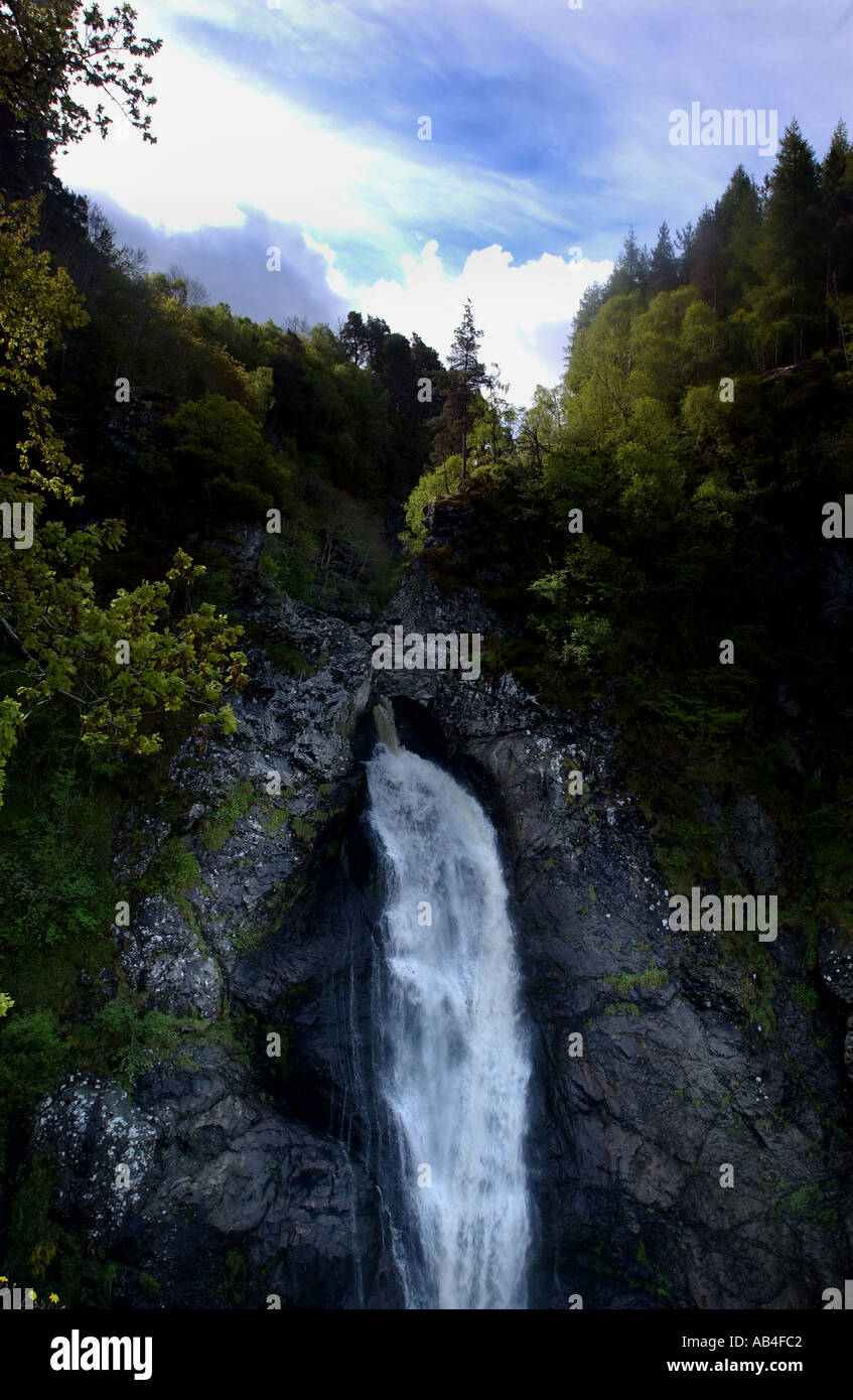 waterfall loch ness 1 Stock Photo - Alamy
