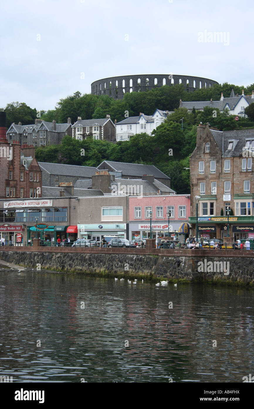 McCaig tower Oban waterfront Scotland June 2007 Stock Photo - Alamy