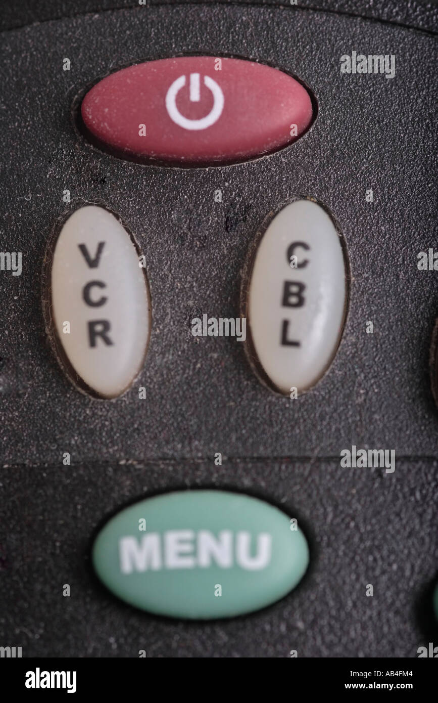 universal remote control buttons Stock Photo - Alamy