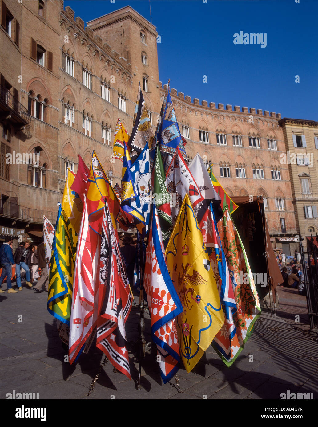 Siena tuscany italy colourful flag hi-res stock photography and images ...