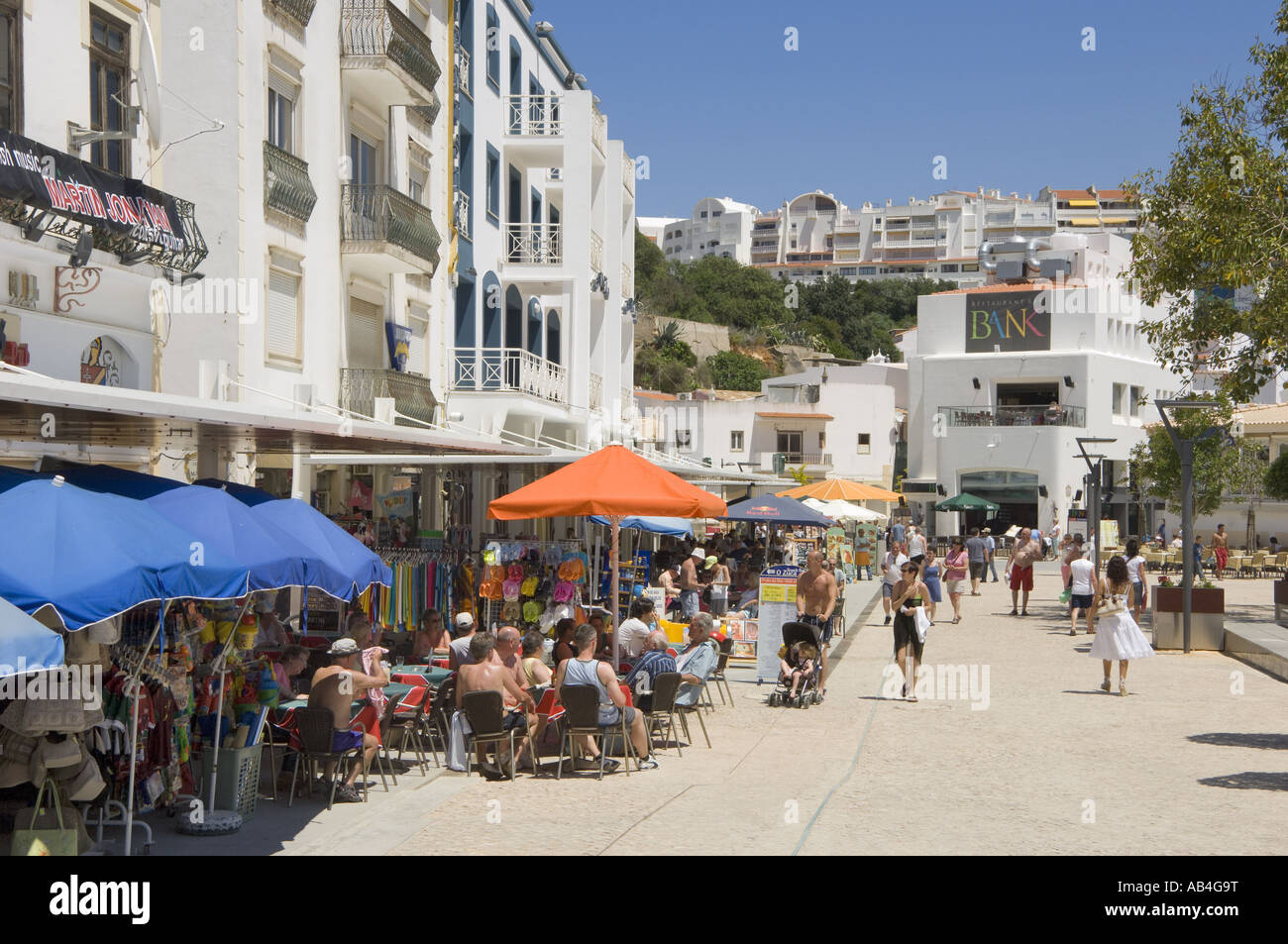 Restaurants & Shops In Central Square Stock Photo - Alamy