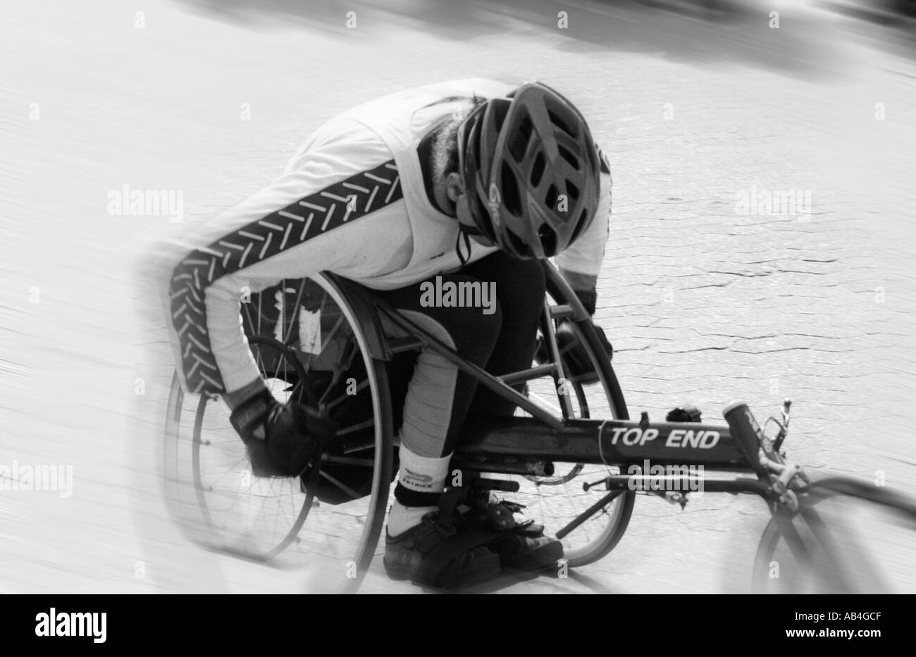 Runner passing a first aid post Stock Photo - Alamy