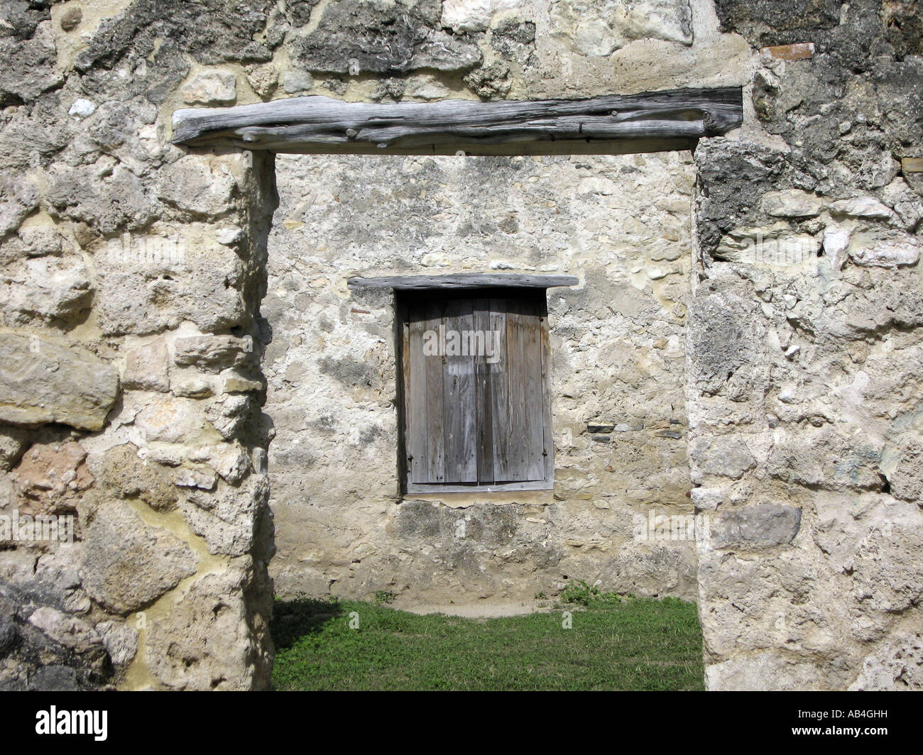 A doorway and a window of a stone building Stock Photo - Alamy