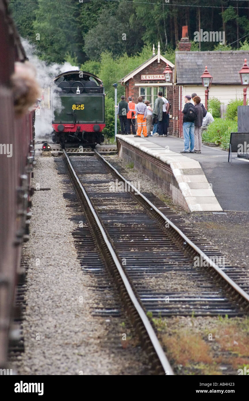 Steam Engine 825 at Levisham Station North York Moors Railway Stock ...