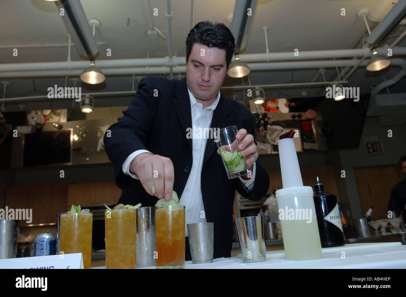 The Front Porch drink from Blue Smoke Restaurant Stock Photo - Alamy