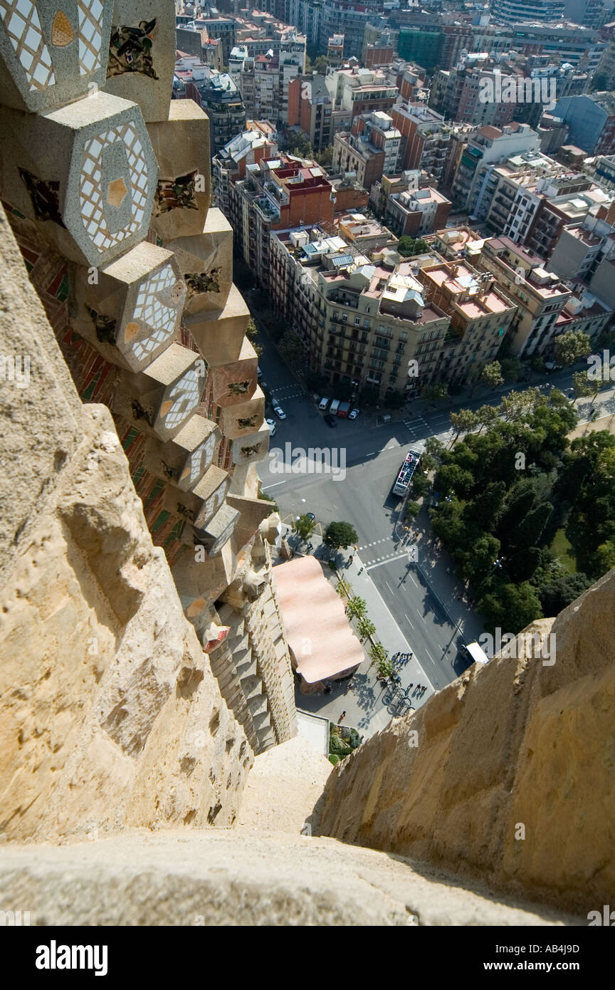 View from the towers, Temple de La Sagrada Familia, Barcelona, Spain ...