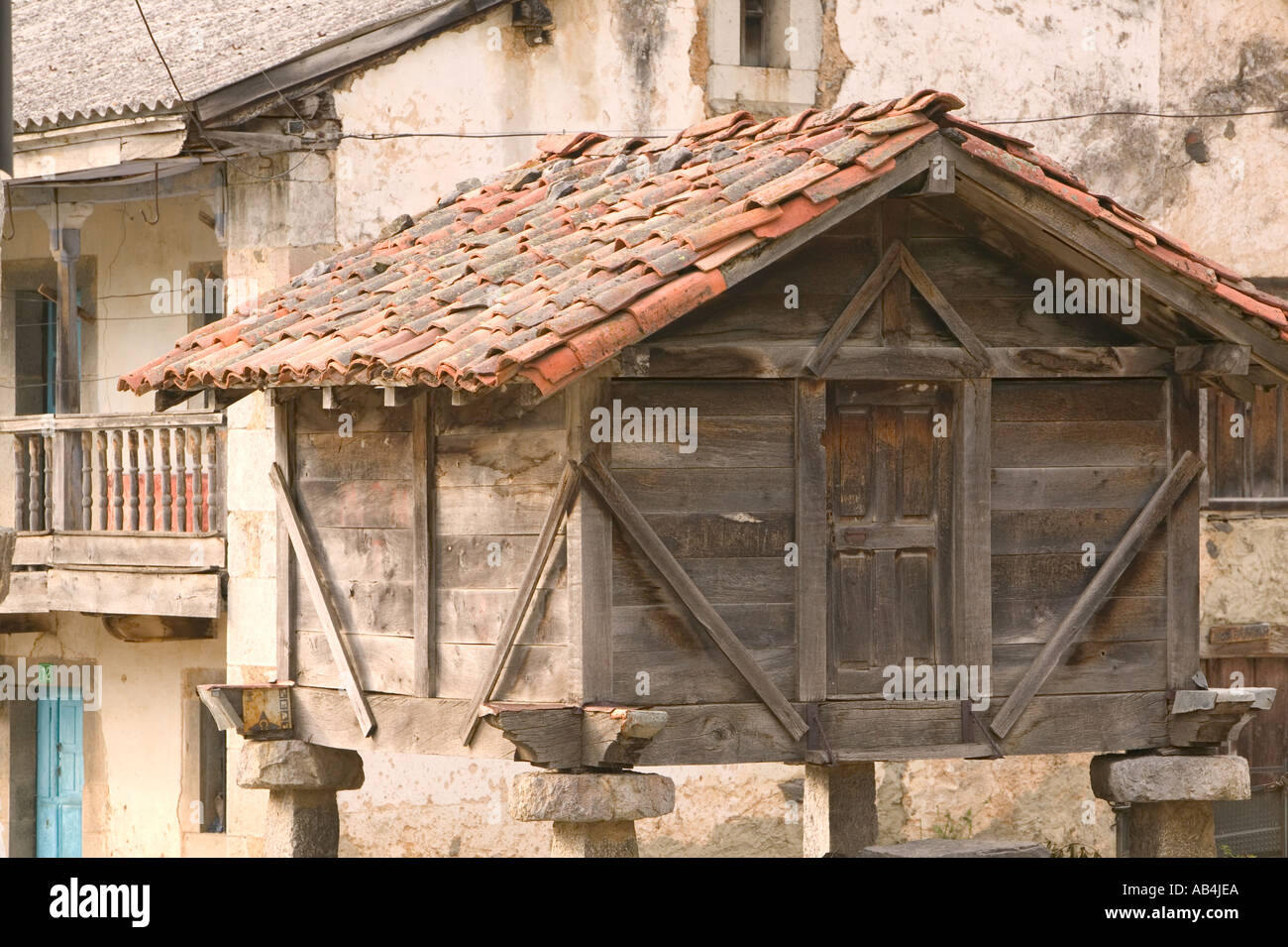 ancient grain store on stilts to prevent rodents from accessing in ...
