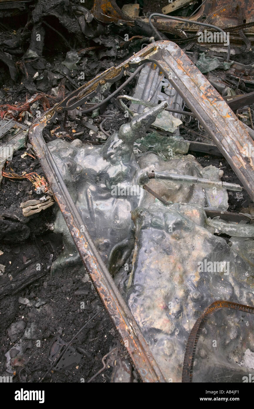 Inside burnt out car hi-res stock photography and images - Alamy