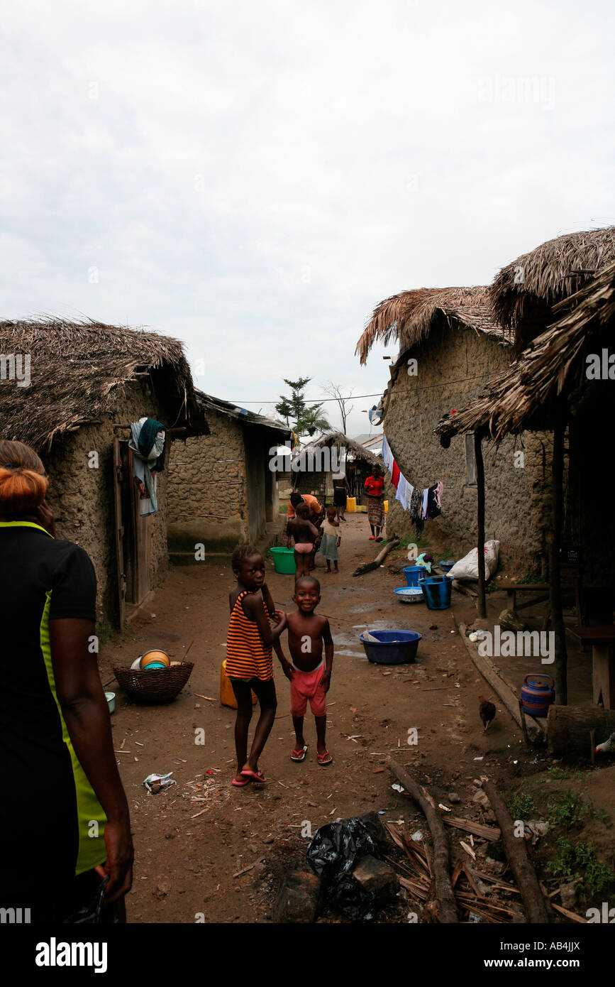 Village Life Sierra Leone Stock Photo - Alamy