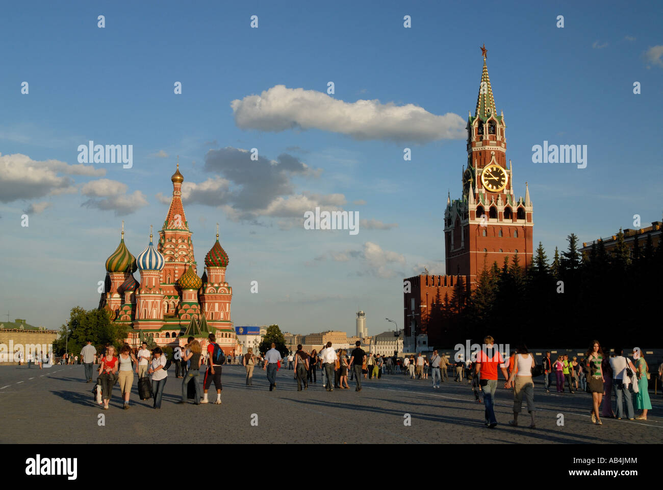 Red Square in evening, Moscow Stock Photo - Alamy