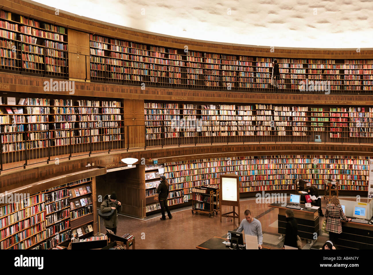 SWEDEN STOCKHOLM STOCKHOLM CITY LIBRARY ARCHITECT GUNNAR ASPLUND 1928 ...