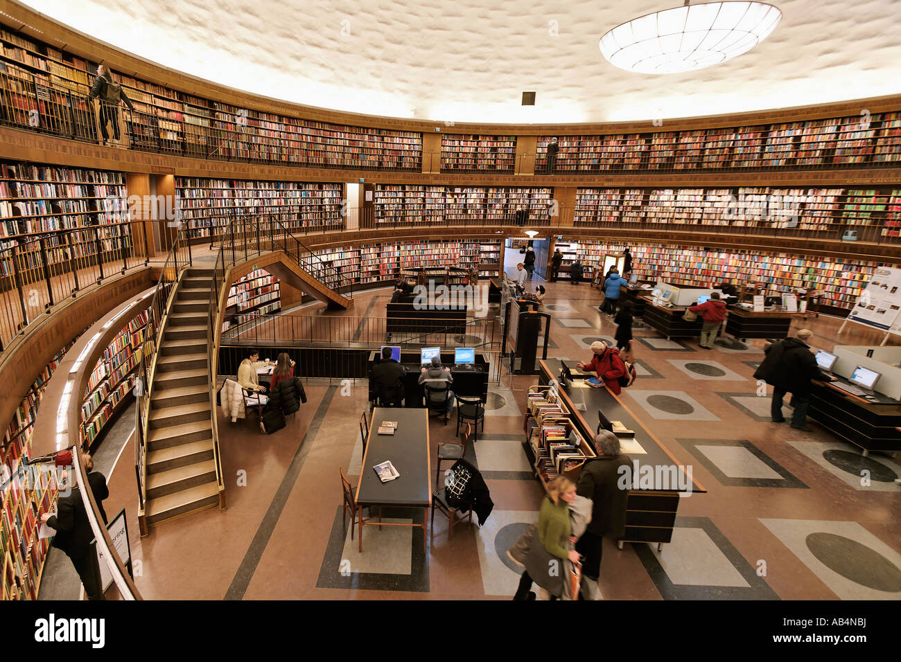 SWEDEN STOCKHOLM STOCKHOLM CITY LIBRARY ARCHITECT GUNNAR ASPLUND 1928 ...
