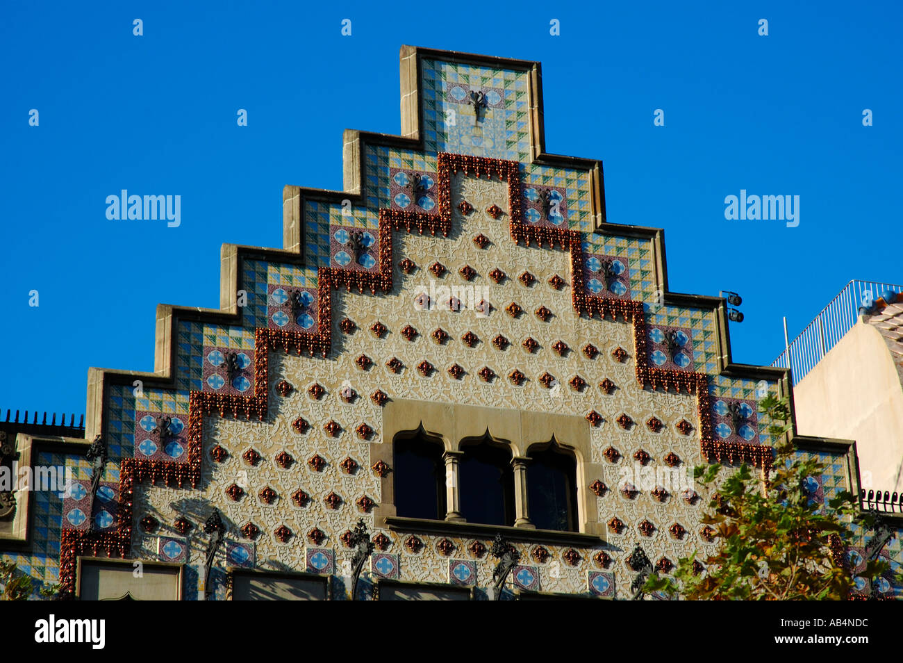 Roof gable, Barcelona, Spain Stock Photo - Alamy