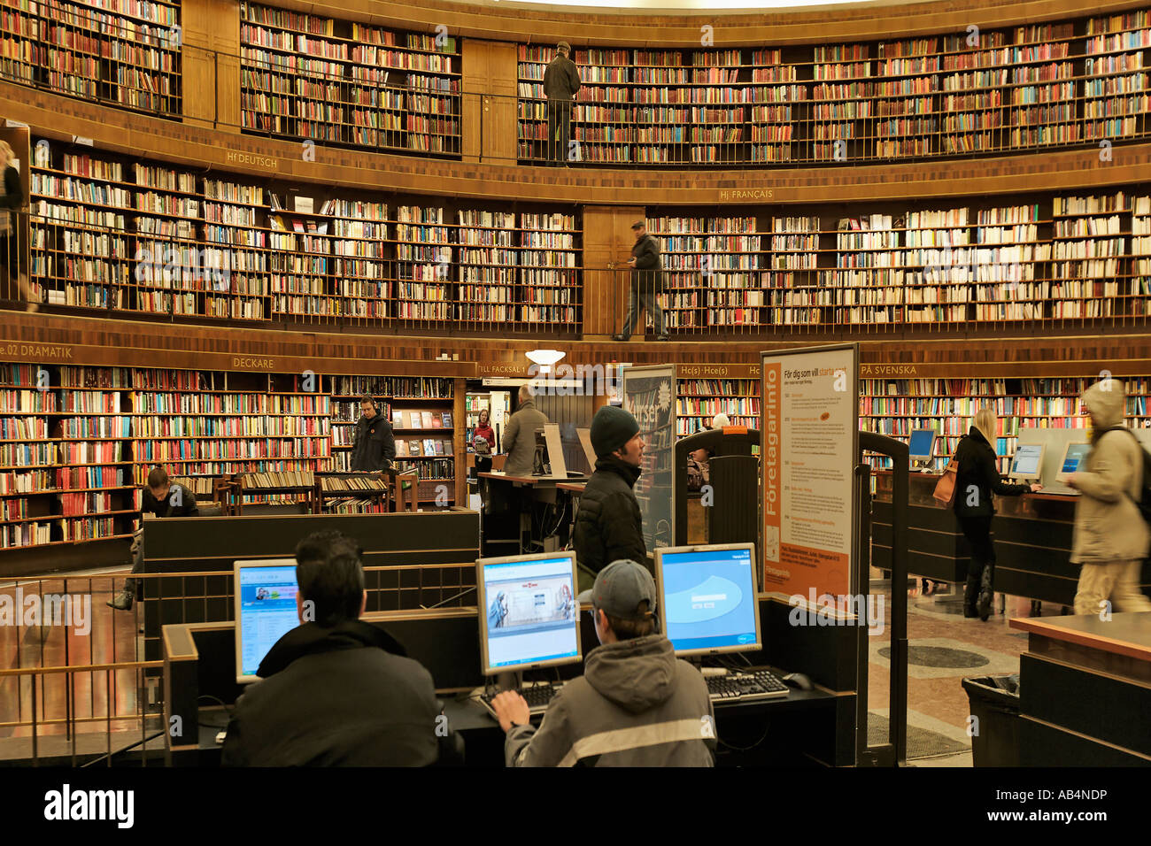 SWEDEN STOCKHOLM STOCKHOLM CITY LIBRARY ARCHITECT GUNNAR ASPLUND 1928 ...
