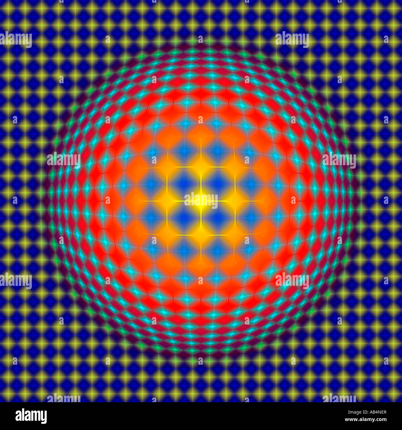 Optical spherical 3D effect from a regular background Stock Photo - Alamy