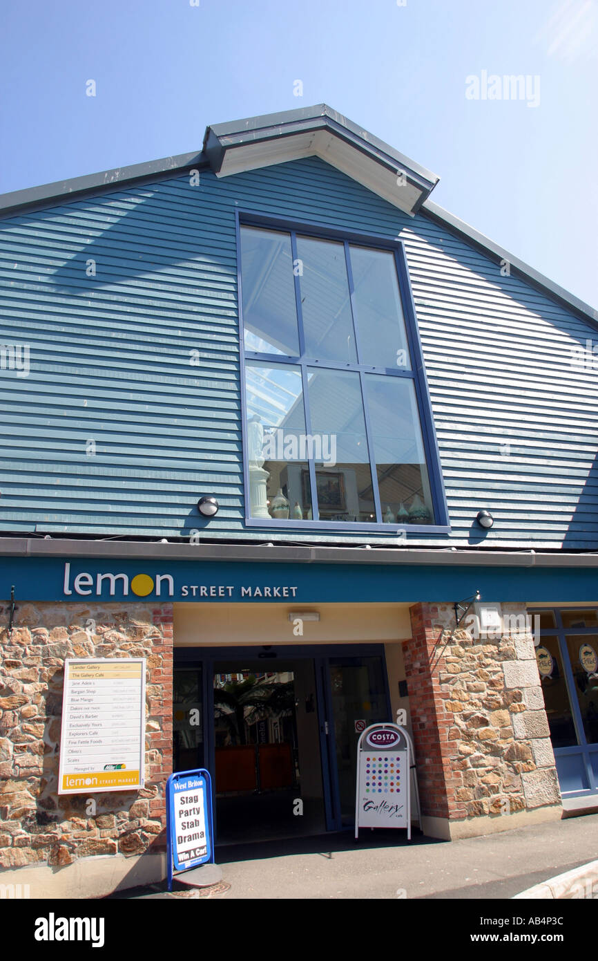 "Lemon Street" Market Truro Cornwall UK Stock Photo - Alamy
