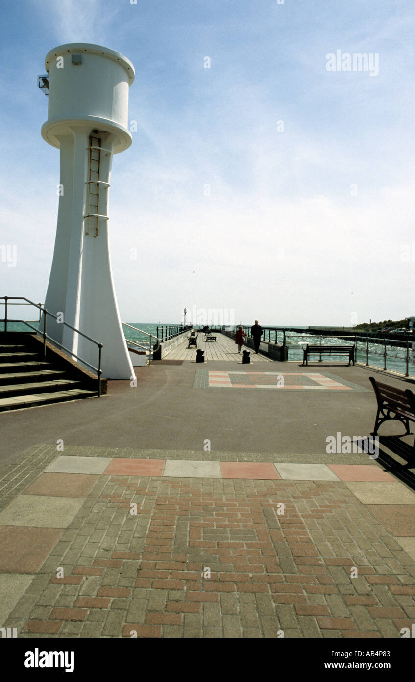 Light House at Littlehampton harbour entrance Stock Photo - Alamy