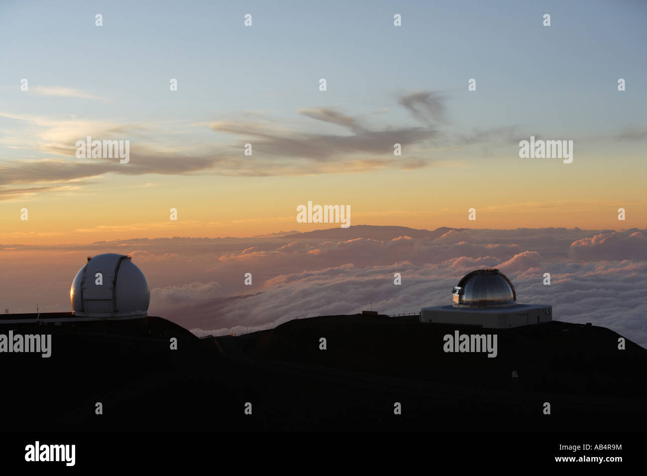 Hawaii; [Mauna Kea]; Observatory; telescope; space Stock Photo - Alamy