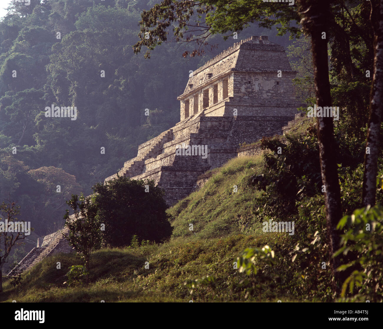 Palenque, Temple Of The Inscriptions Stock Photo - Alamy