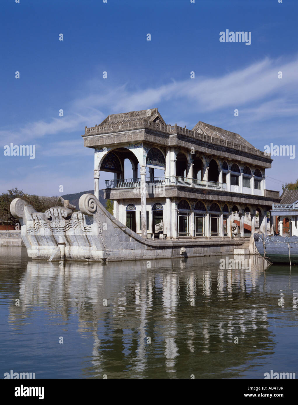 Summer Palace, Marble Boat Stock Photo - Alamy