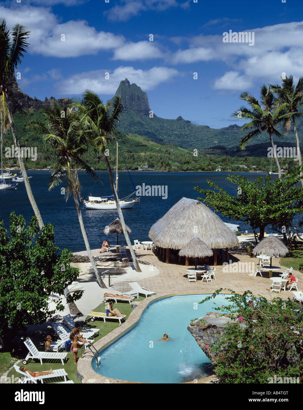 Moorea, Cooks Bay Stock Photo - Alamy