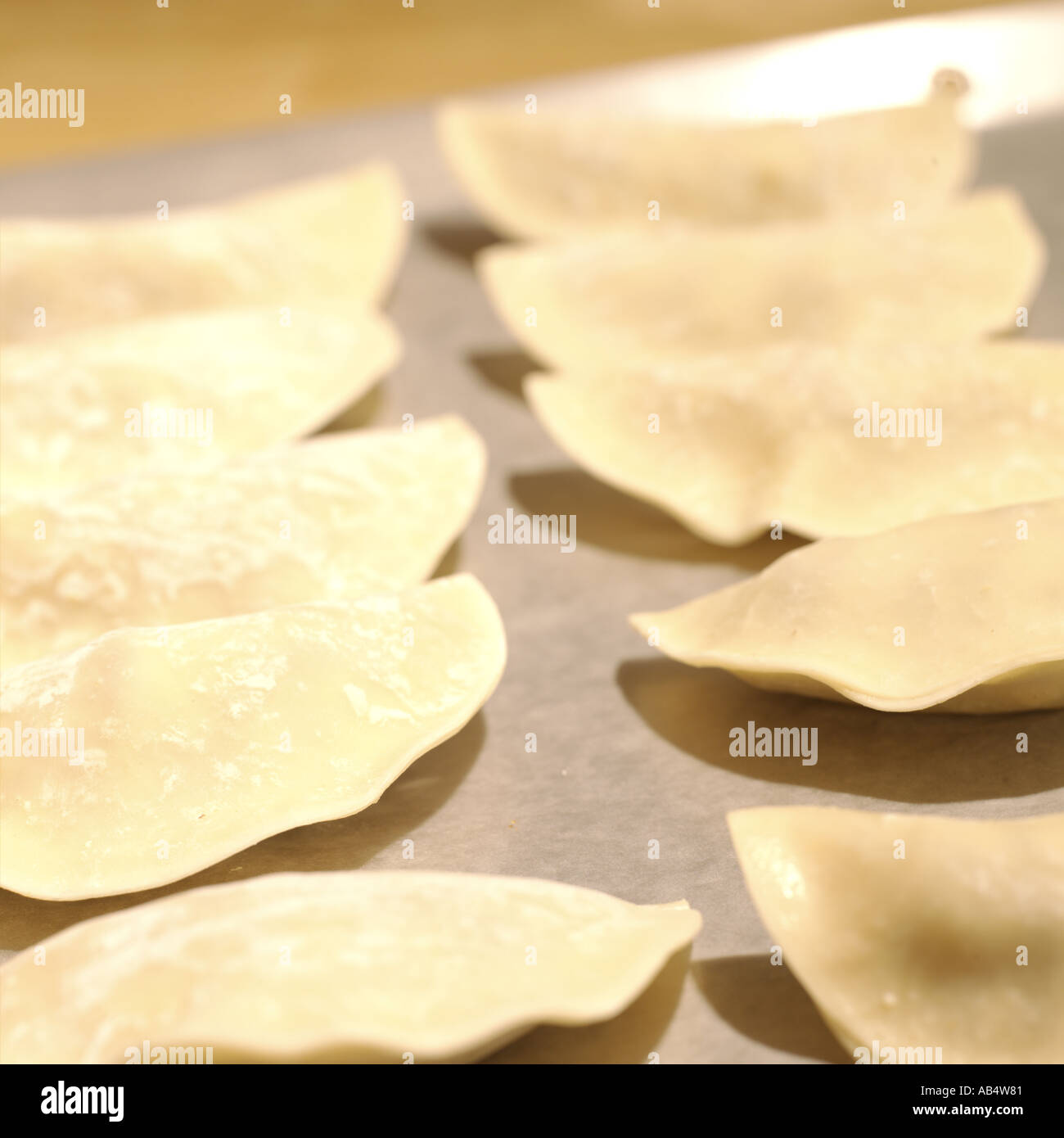 uncooked beef mandu Korean style dumplings Stock Photo - Alamy
