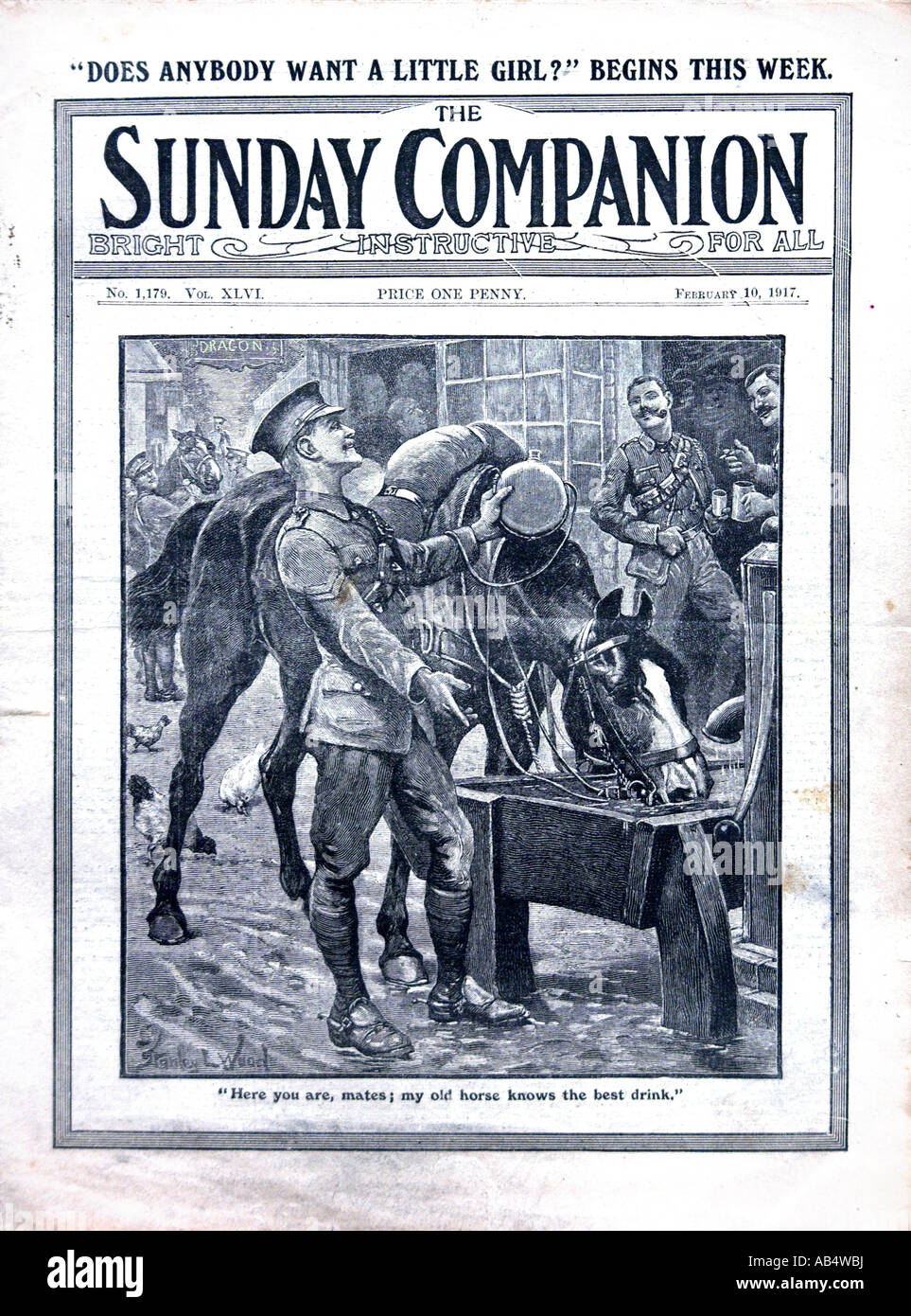 Sunday Companion Newspaper 1917 FOR EDITORIAL USE ONLY Stock Photo - Alamy