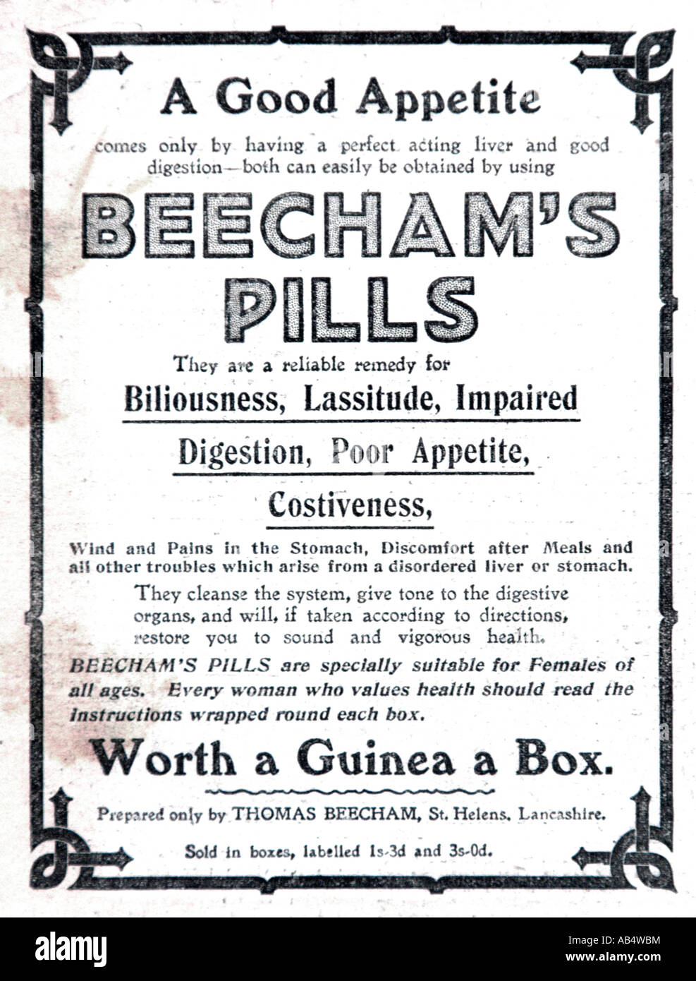 Beecham's pills hi-res stock photography and images - Alamy