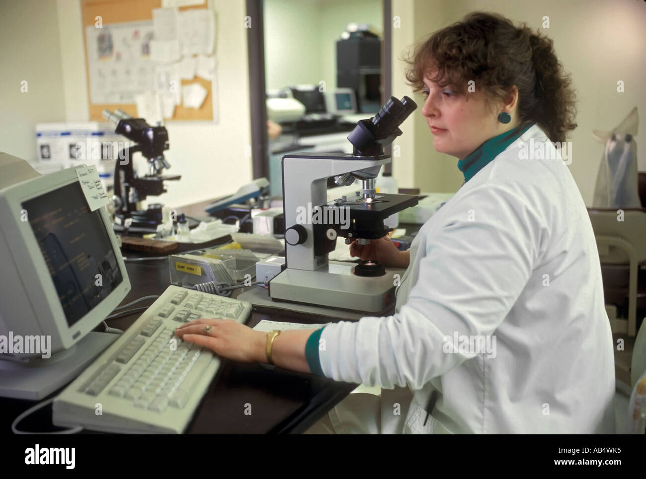Hospital pathology lab checks blood and other matter for health ...
