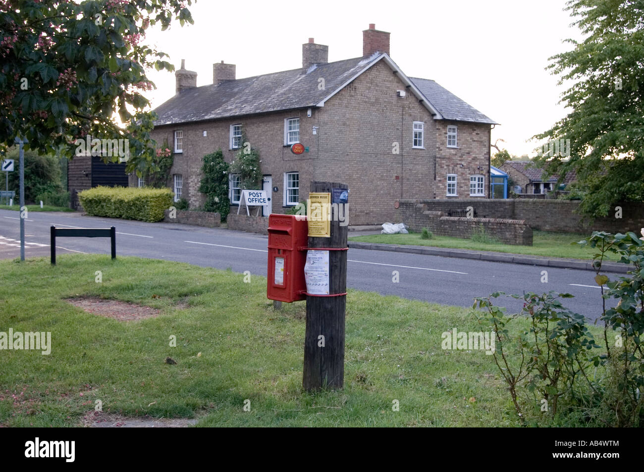 village post office and shop with letter box Stock Photo - Alamy