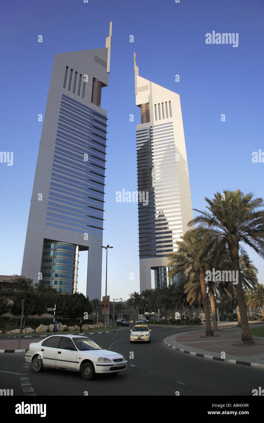 The Emirates Towers, Dubai Stock Photo - Alamy