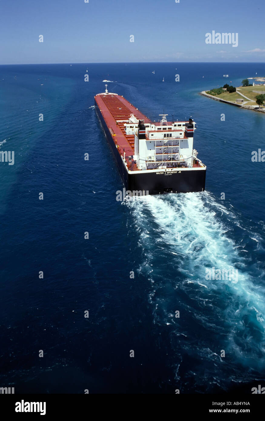 International and domestic Freighter Shipping on the St Clair River at ...