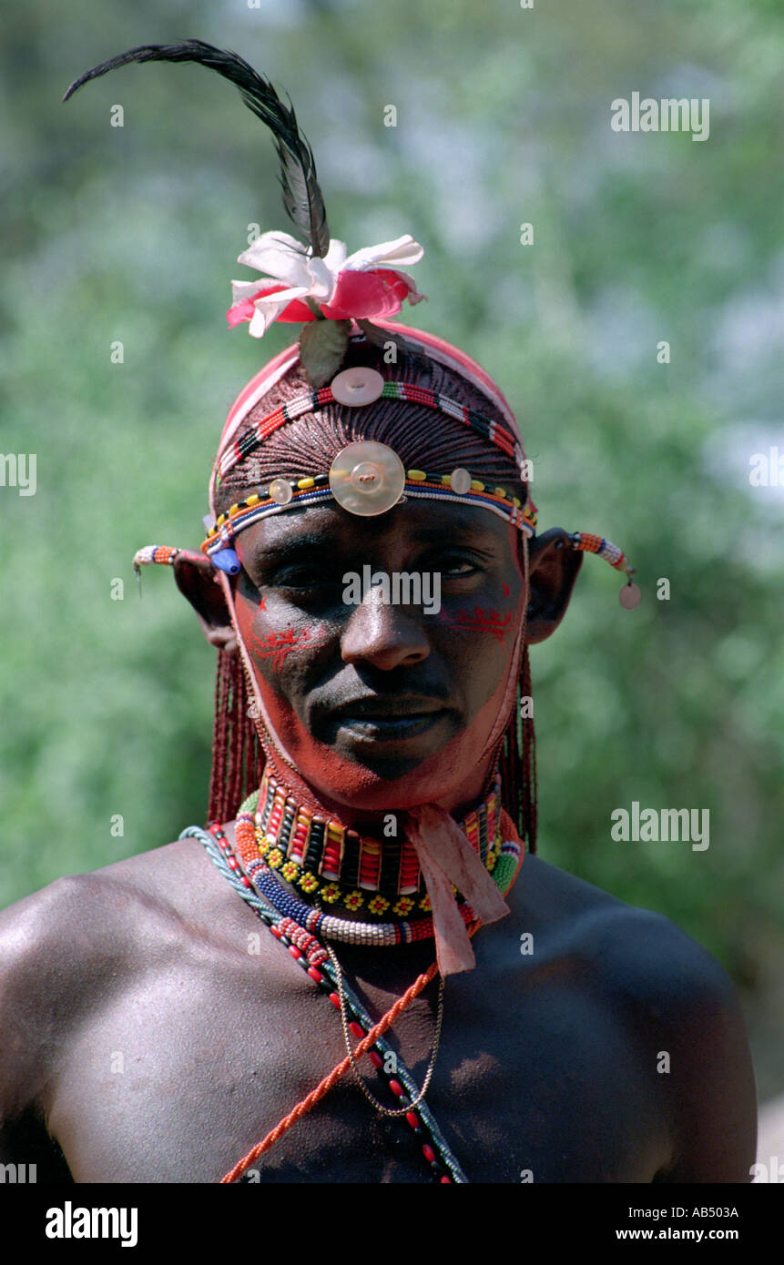 Samburu Tribesman Kenya Stock Photo - Alamy