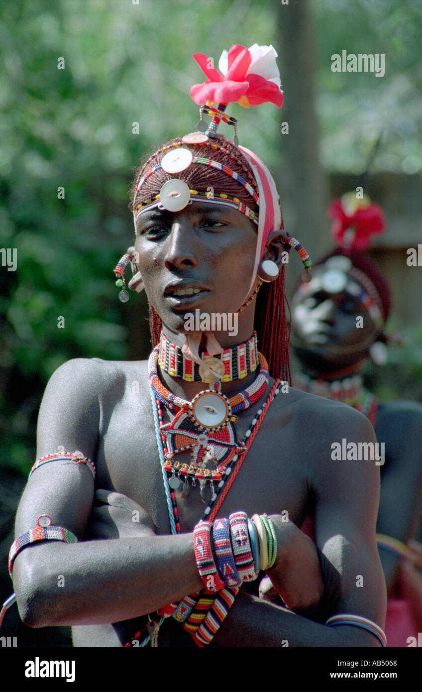 Samburu Tribesman Kenya Stock Photo - Alamy