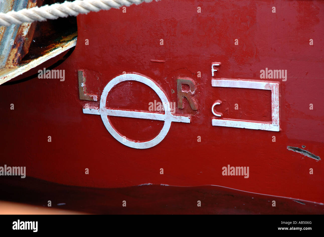 Ship's Plimsoll line Stock Photo - Alamy